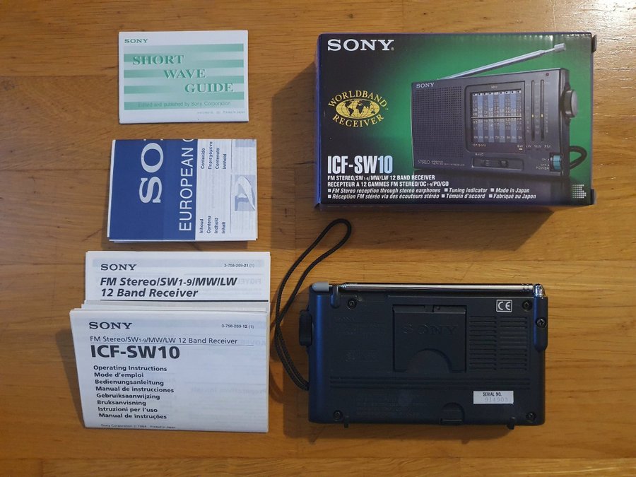 Sony ICF SW10 World Radio 12 Band SW MW LW FM W.. | Köp på Tradera ...