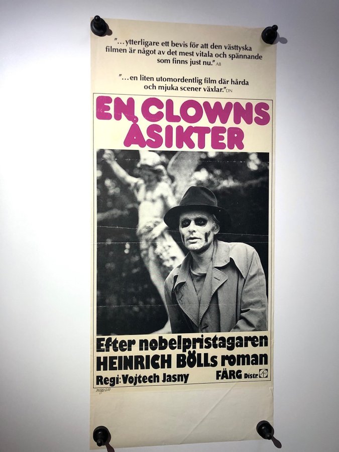 En Clowns Åsikter Originalaffisch 1975 Västtysk.. | Köp på Tradera ...