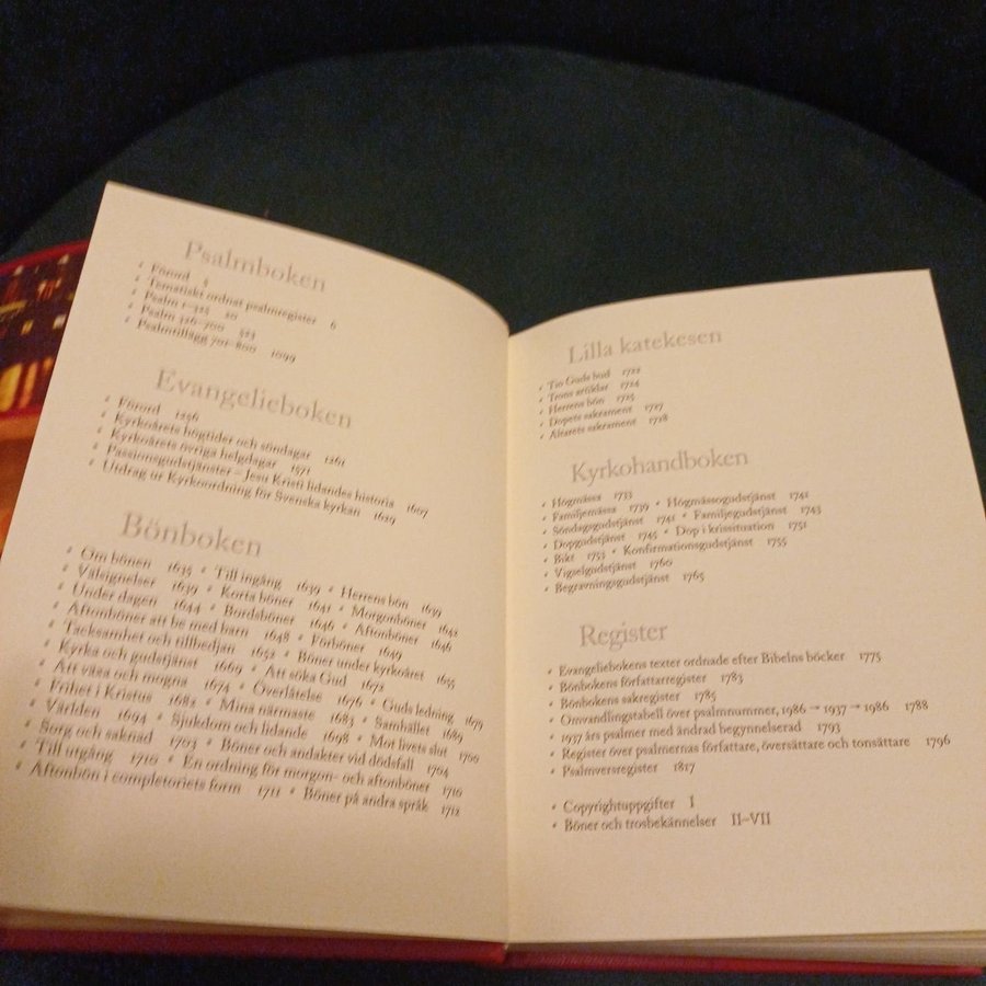 Den Svenska Psalmboken med tillägg, 2008 | Köp på Tradera (702202844)