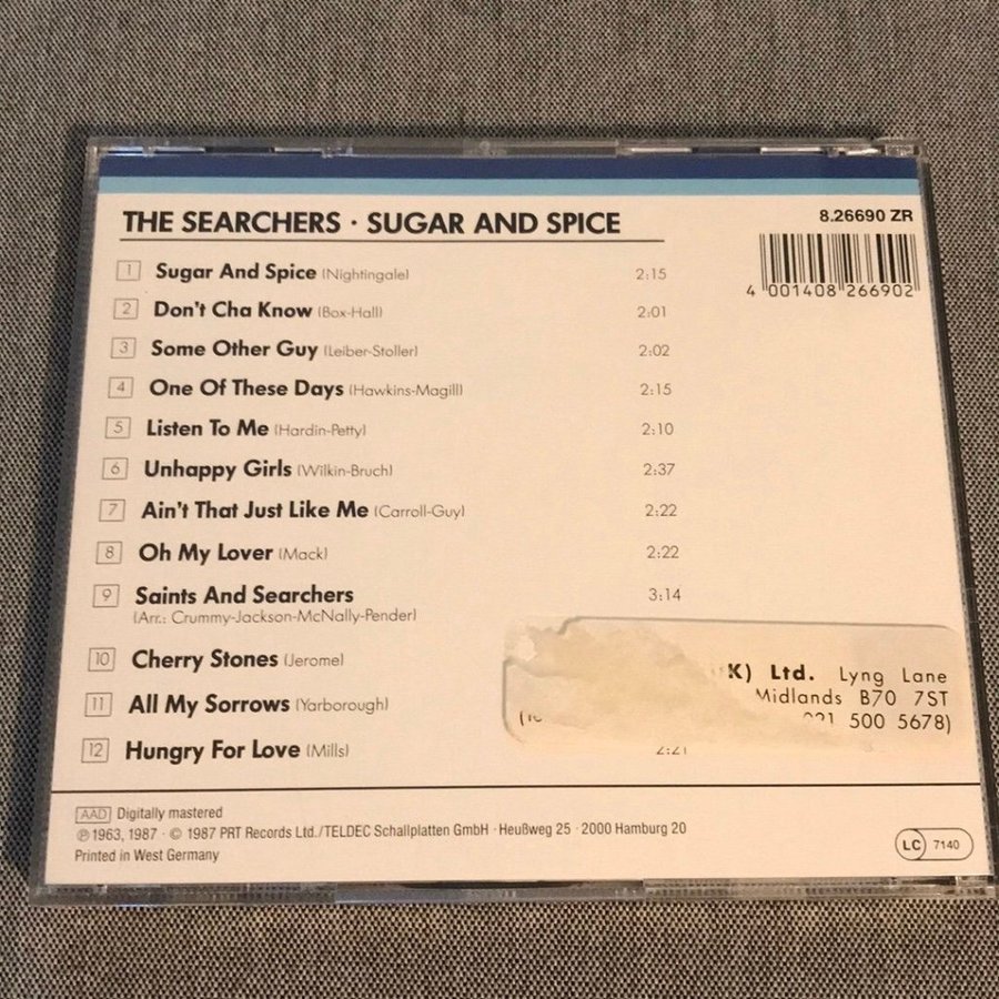 Se produkter som liknar The Searchers - Sugar & Spice.. på Tradera (684266759)