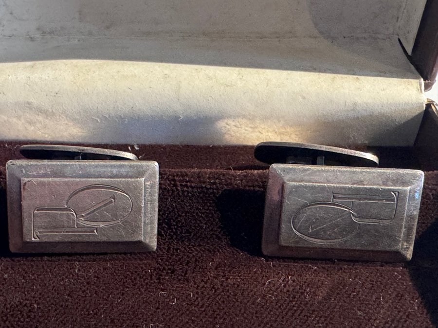 Manschettknappar i silver, Svedberg Östersund | Köp på Tradera (707520091)