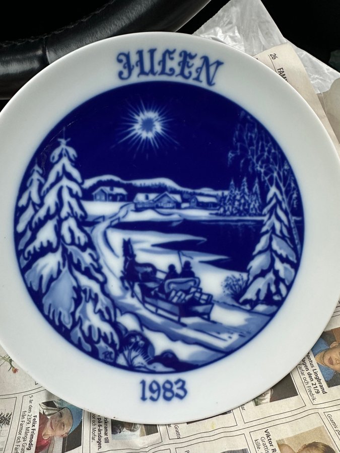 7 x Hackefors Jultallrikar 1976 1977 1979 1981 .. | Köp på Tradera ...