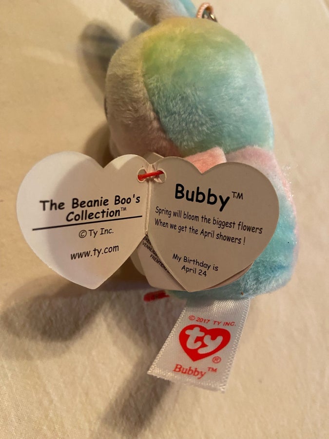 Ty Beanie Boo's Bubby Kanin Nyckelring / Väskde.. | Köp på Tradera ...