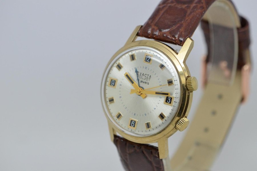 SUPER FIN VINTAGE UR EXACTA PO.. | Köp från Watch-Store på Tradera ...