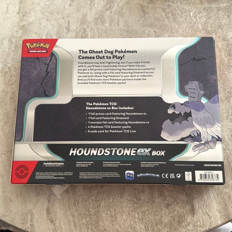 Se produkter som liknar Pokémon Houndstone EX Box på Tradera (690599889)