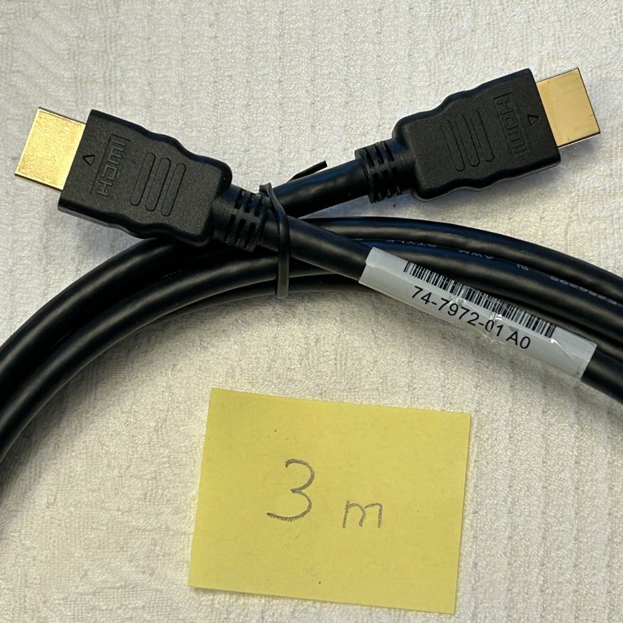 3m HDMI-Kabel 3 m – V1.4 med Ethernet & ARC. 3 .. | Köp på Tradera ...