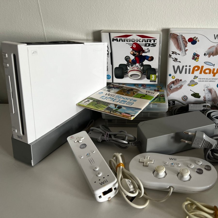 Nintendo Wii Konsol/Mario Kart Wii Sports Wii P.. | Köp på Tradera ...