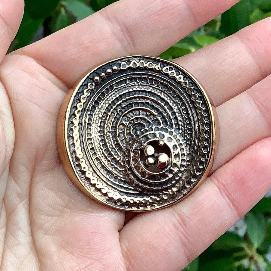 Vintage Oanvänd Finsk Brons Bronze brosch f. Jo.. | Köp på Tradera ...