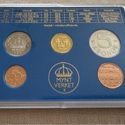 MYNTSETT 2005 SVERIGE, ocirkulerade reguljära m.. | Köp på Tradera ...