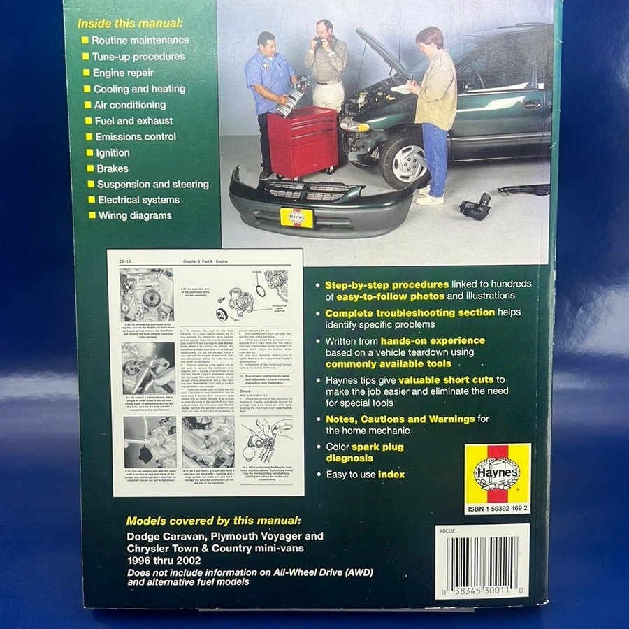 HAYNES , Dodge, Plymouth, Chrysler 1996-2002 Mi.. | Köp på Tradera ...