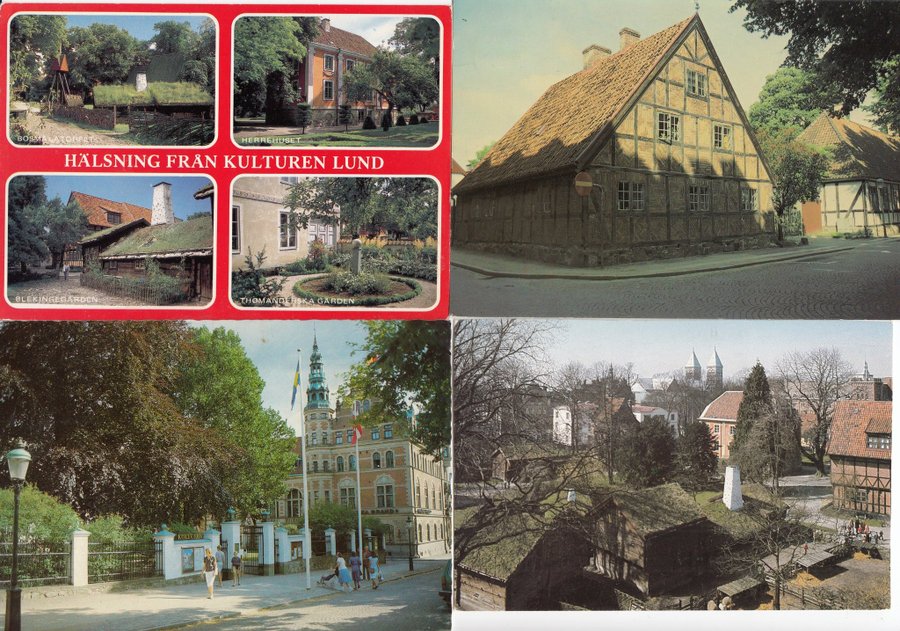 20 vykort Skåne Lund Kulturen bl. a. Blekingegå.. | Köp på Tradera ...