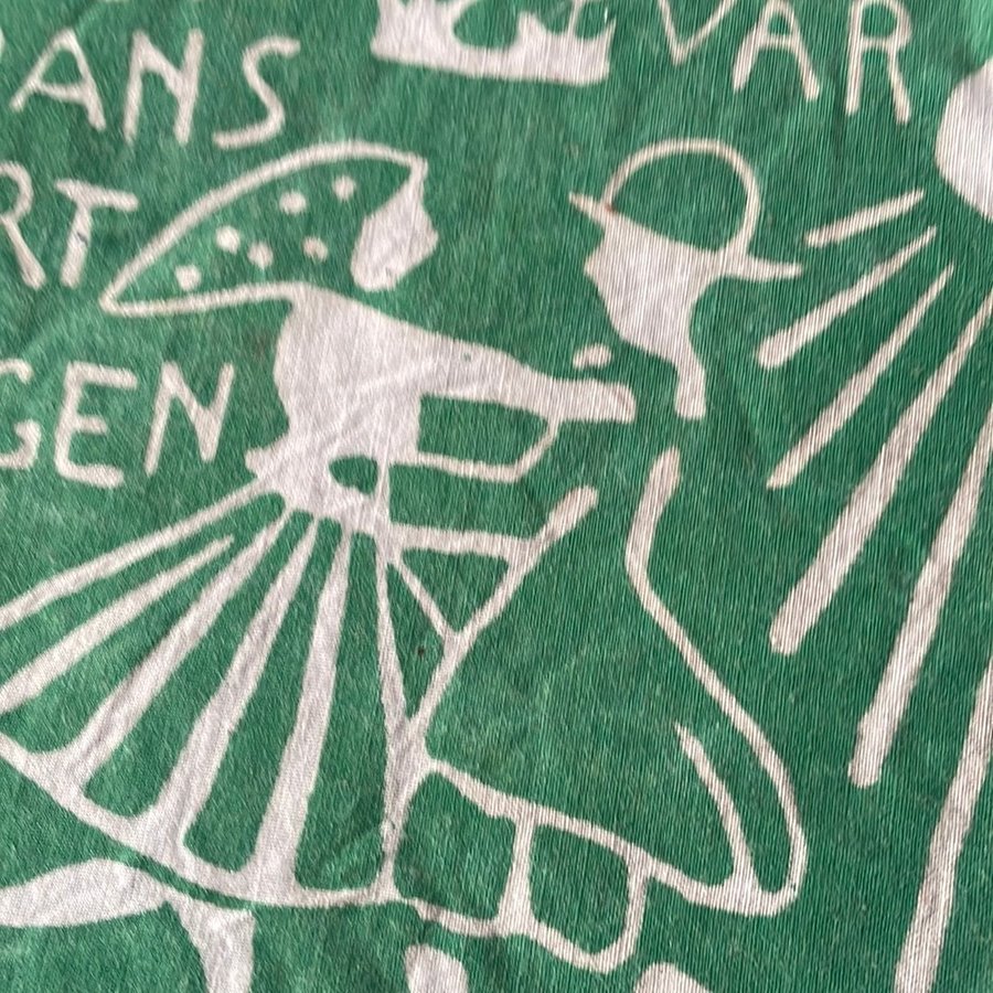 Fröding Det var dans bort i vägen - textil tavla | Köp på Tradera ...