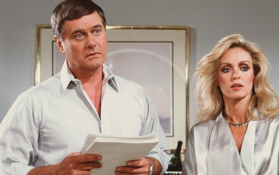 LARRY HAGMAN / CATHY PODEWELL DALLAS * TV SERIE.. | Köp på Tradera ...