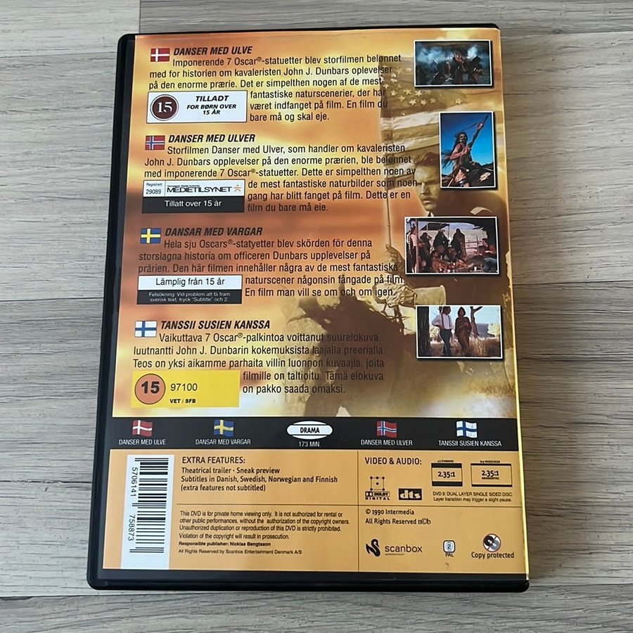 Dances with Wolves DVD | Köp på Tradera (711968136)