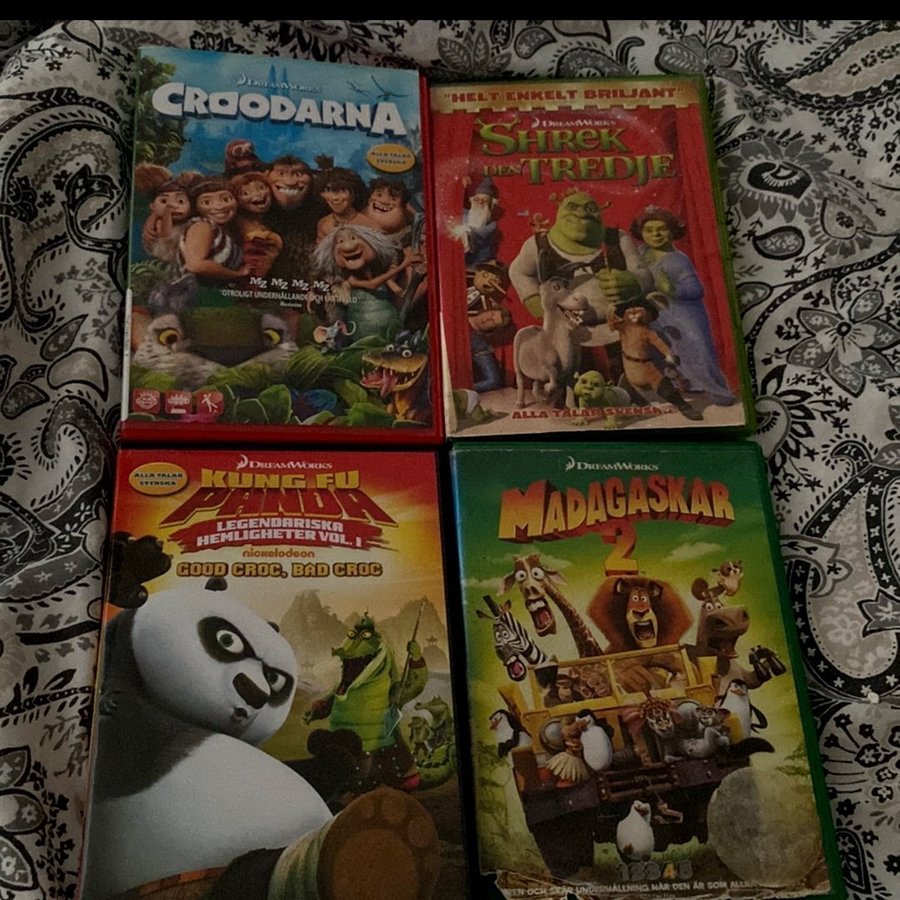Filmpaket: Croodarna, Shrek, Kung fu panda och .. | Köp på Tradera ...