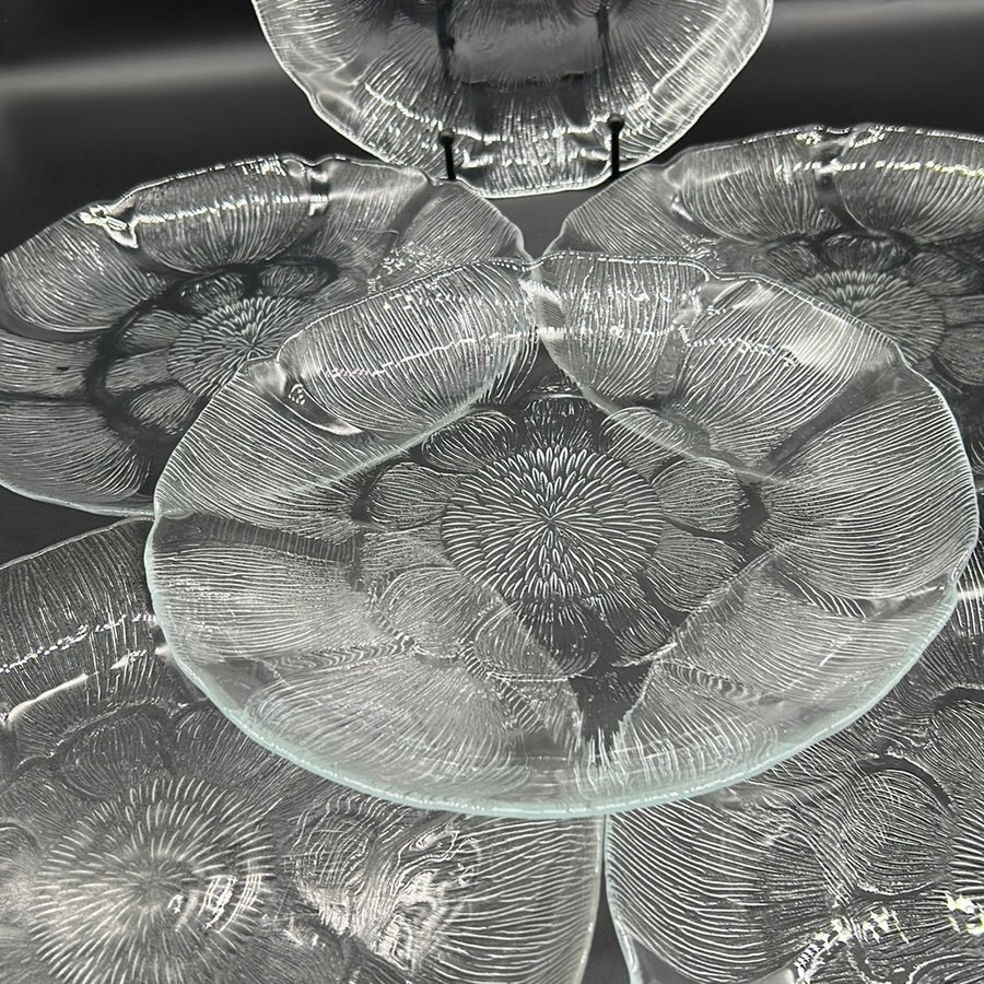 Tallrikar 6 st "Fleur” av Arc.. | Köp från retrohusetab på Tradera ...