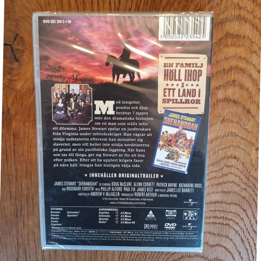 Shenandoah / Tappra Män - James Stewart - DVD -.. | Köp på Tradera ...
