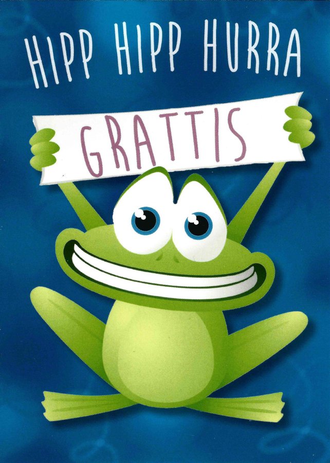 1st Grattiskort - Hipp Hipp Hurra Grattis | Köp på Tradera (622073213)