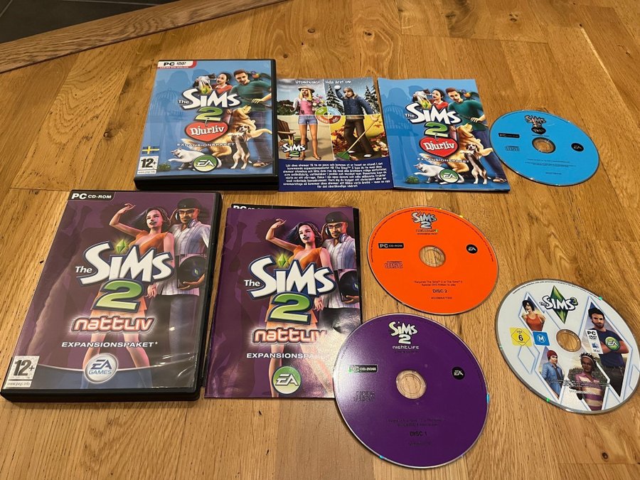 The Sims 2 Expansion Packs - Djurliv och Nattliv | Köp på Tradera ...