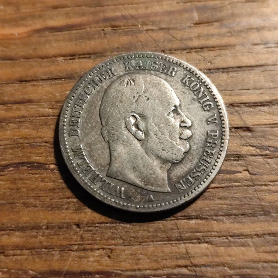 2 Mark 1876 A Silver Wilhelm I German Emperor a.. | Köp på Tradera ...