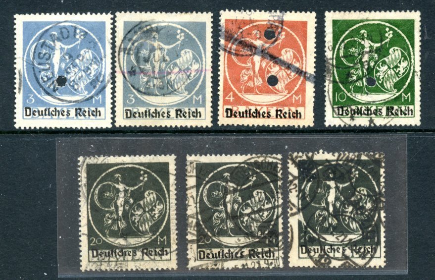 Deutsches Reich 1920, Mi 137,138 (2x)10, 20 Mar.. | Köp på Tradera ...