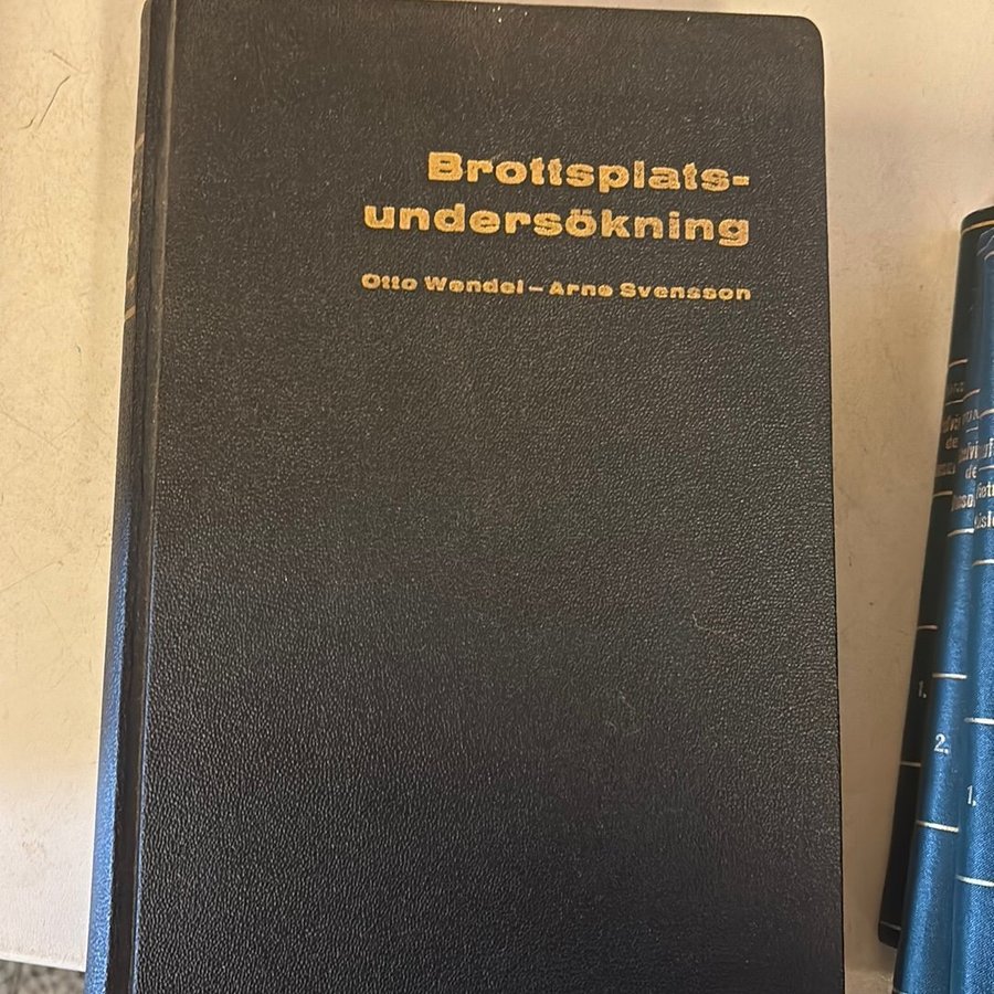 Brottsplatsundersökning - Otto Wendel, Arne Sve.. | Köp på Tradera ...