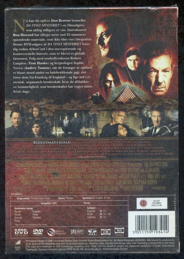 Da Vinci-mysteriet (Tom Hanks, Audrey Tautou m... | Köp på Tradera ...