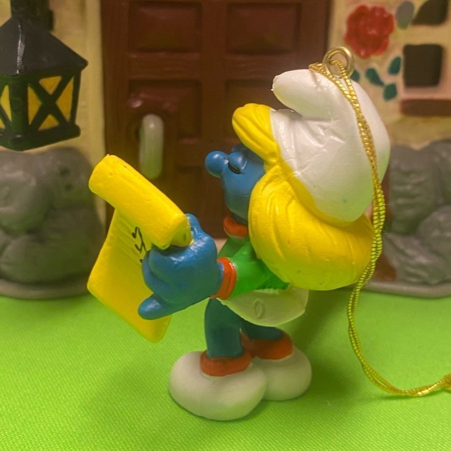 Sällsynt Julsmurfan med ljus och sånghäfte..kan.. | Köp på Tradera ...