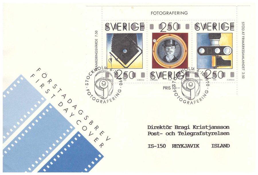 Sverige: FDC 1990. Fotografering. GD-Brev. Se b.. | Köp på Tradera ...