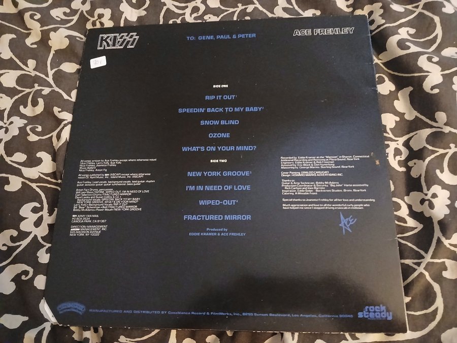 Se produkter som liknar Kiss - Ace Frehley - LP på Tradera (711705755)