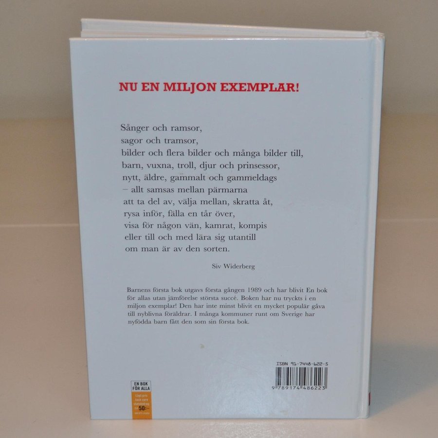 Barnens Första Bok - Siv Widerberg & Malin Weds.. | Köp på Tradera ...