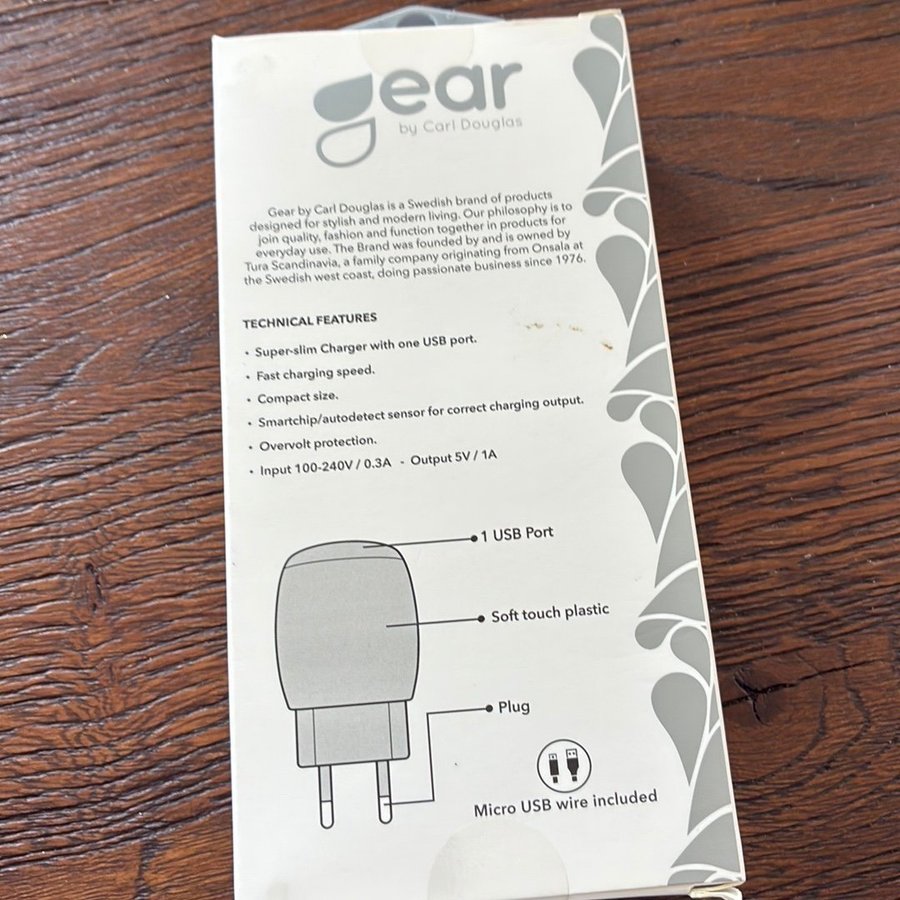 Gear by Carl Douglas Reseladdare för Micro USB | Köp på Tradera (713833582)