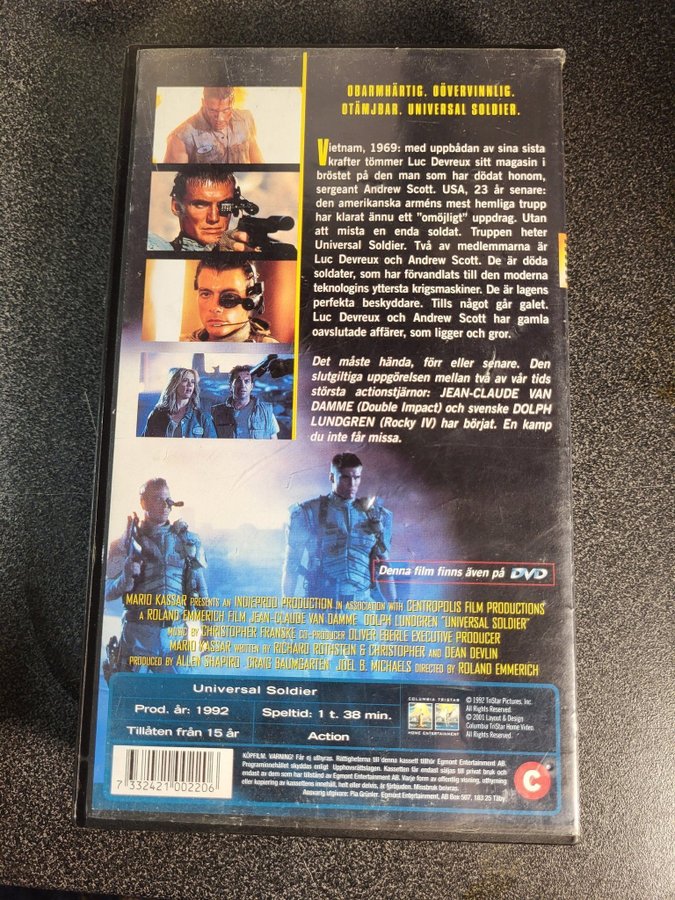 VHS-Universal Soldier -Samfrakt | Köp på Tradera (709436761)