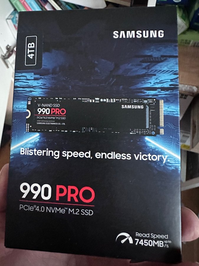 Samsung 990 PRO PCle 4.0 NVMe M.2 SSD 4TB | Köp på Tradera (711522419)