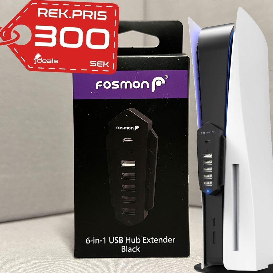 Fosmon USB Hub for PS5 - 6 Port High Speed USB .. | Köp på Tradera ...