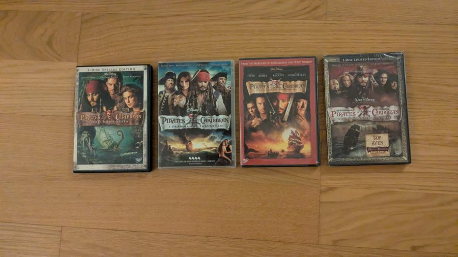 Pirates of the Caribbean DVD-filmer två av dom .. | Köp på Tradera ...