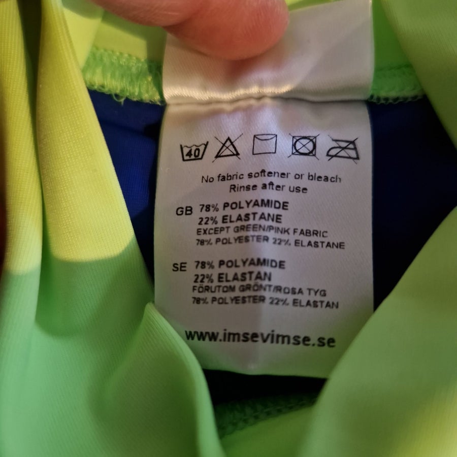 Ny ImseVimse blå/rosa/limegrön t-shirt, stl 86/92 | Köp på Tradera ...