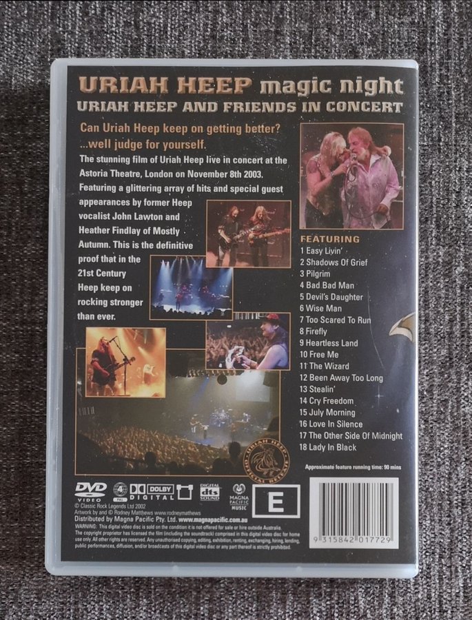 Uriah Heep, Region 4, Skivan är i mycket gott s.. | Köp på Tradera ...
