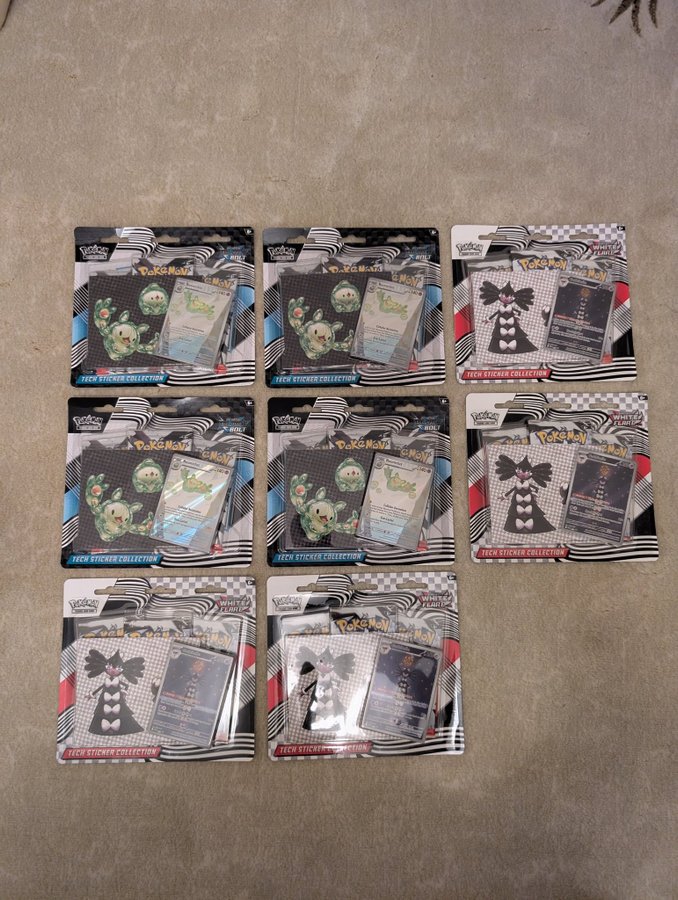 8st Pokémon (black bolt & white flare) Tech Sti.. | Köp på Tradera ...