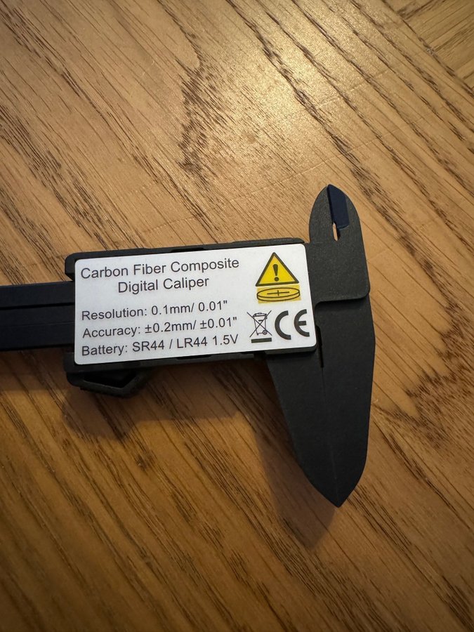 Elektronisk digitalt skjutmått i kolfiberkompos.. | Köp på Tradera ...