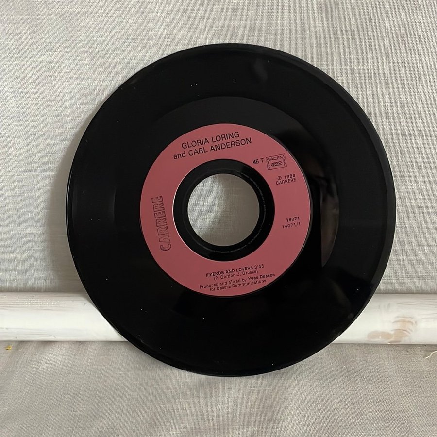 Gloria Loring & Carl Anderson - Friends & Lover.. | Köp på Tradera ...