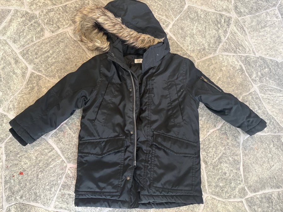H&M svart vinterjacka | Köp på Tradera (701978146)