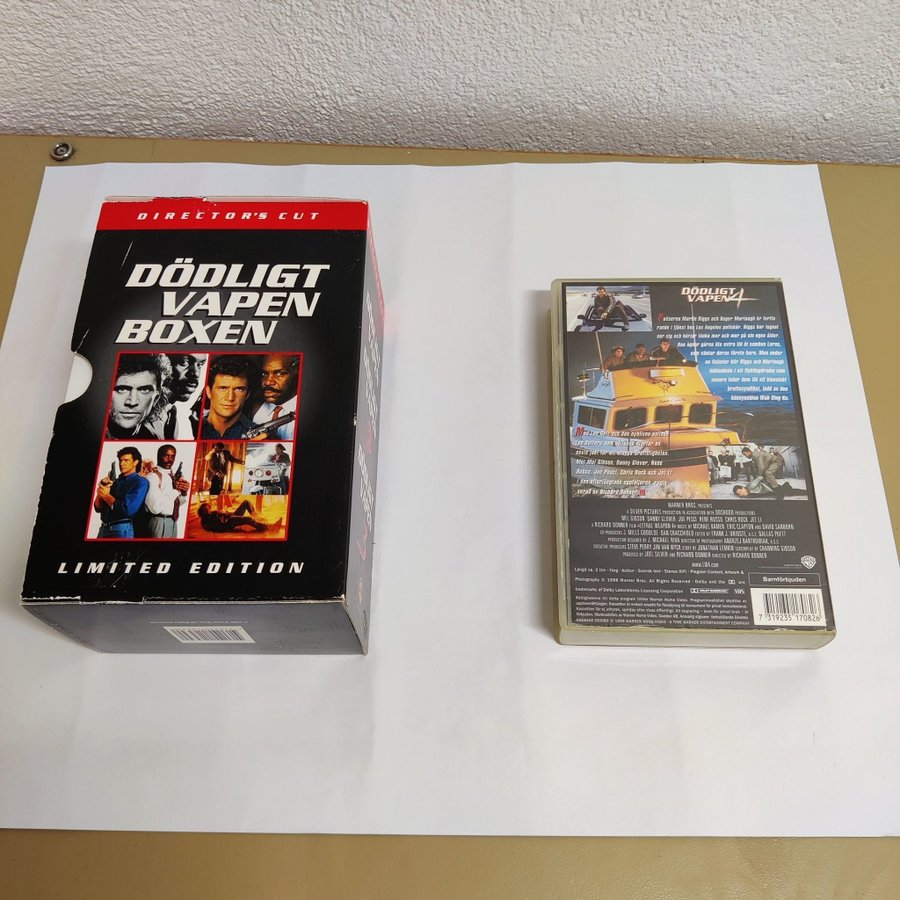 Dödligt Vapen VHS Box - Limited Edition inplast.. | Köp på Tradera ...