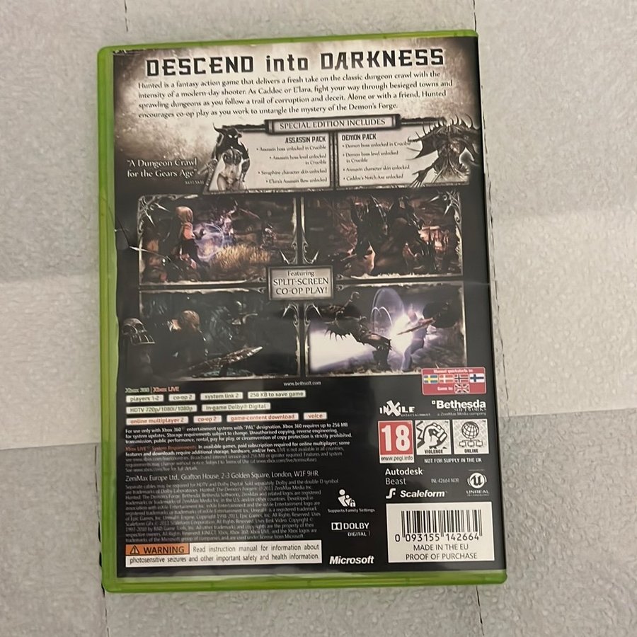 Hunted: The Demon's Forge Special Edition Xbox .. | Köp på Tradera ...