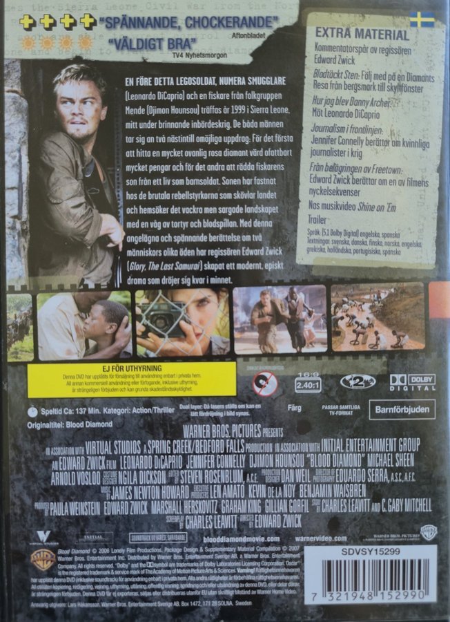 Blood Diamond - Specialutgåva, 2 Discar | Köp på Tradera (708935042)