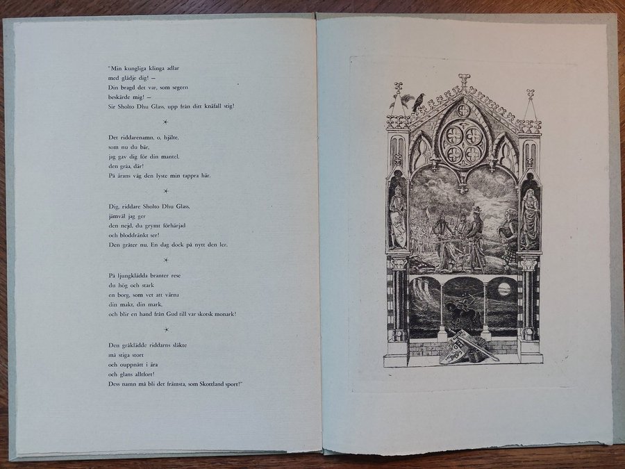 SHOLTO DHU GLASS. MED ORIGINALETSNING AV BERTIL.. | Köp på Tradera ...