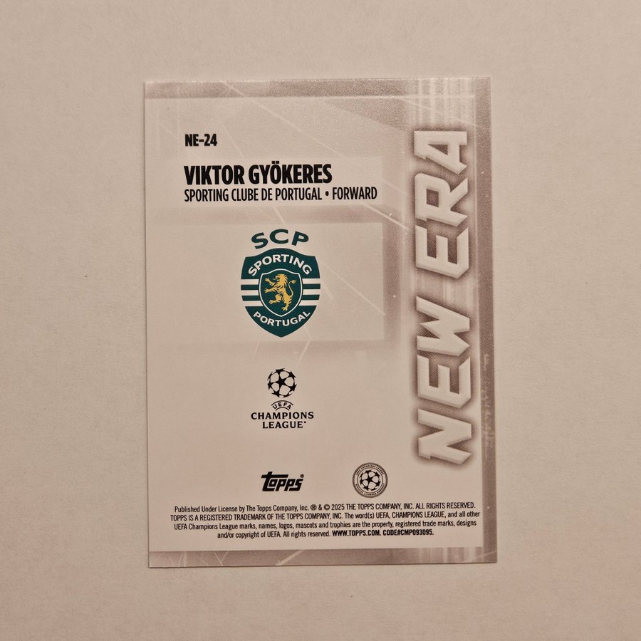 Viktor Gyökeres New Era - Topps Flagship 24/25 .. | Köp på Tradera (679881236)