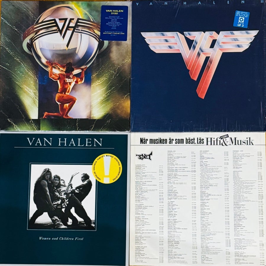 Van Halen 3ST LP - 5150-EU , Van Halen II-USA, .. | Köp på Tradera ...