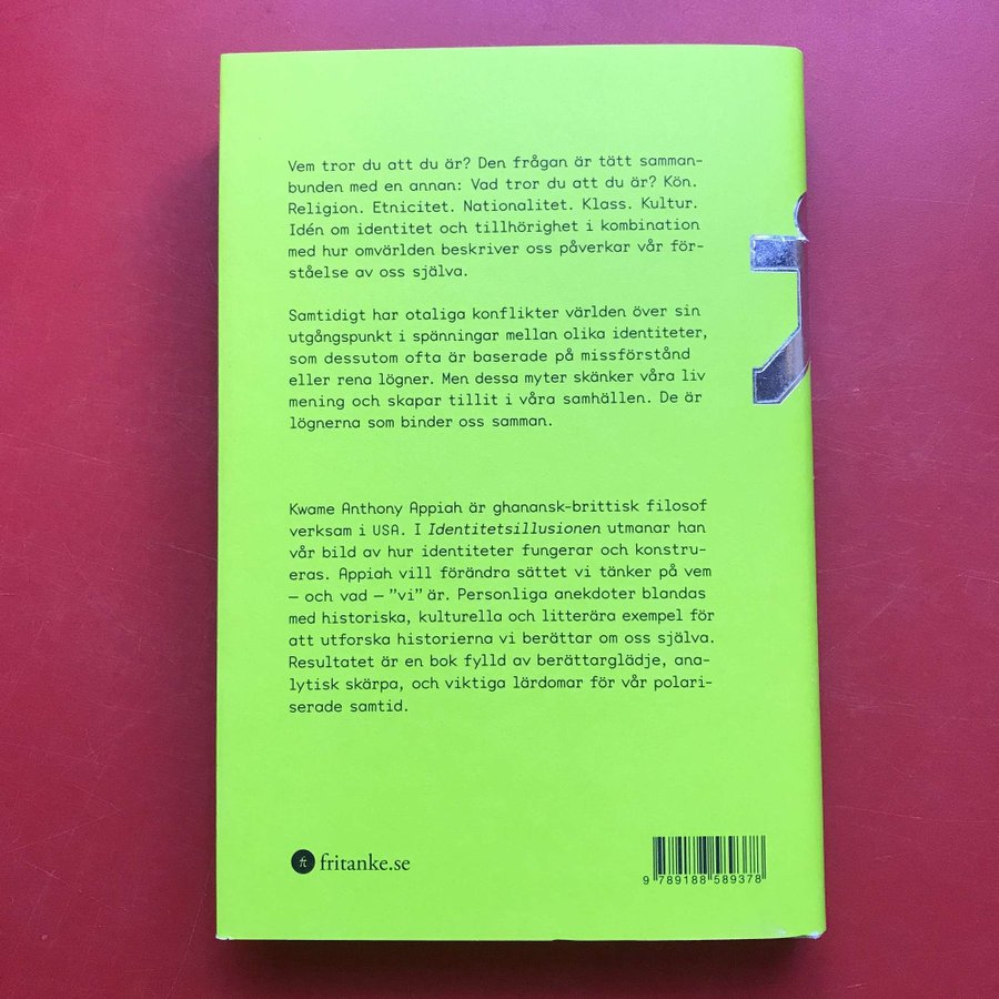 IDENTITETSILLUSIONEN Iögnern.. | Köp från Haldins_Hylla på Tradera ...