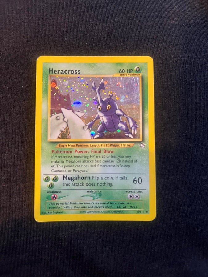 Heracross 6/111 Neo Genesis Pokemonkort | Köp på Tradera (735542126)